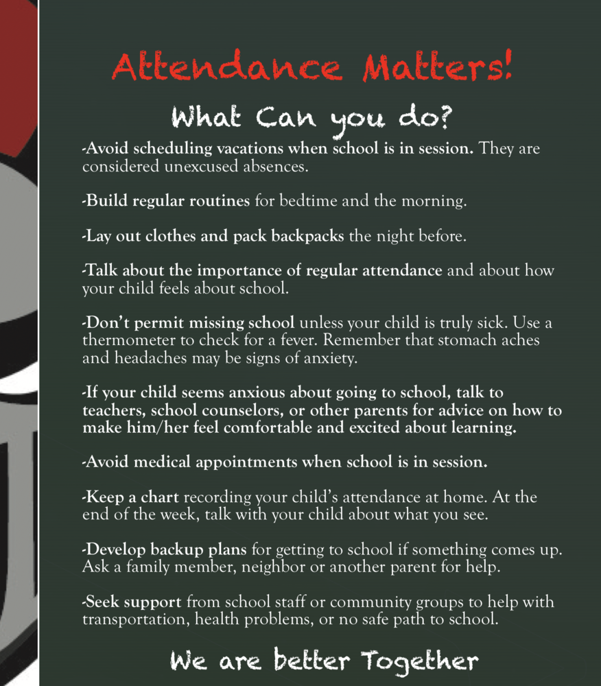 Attendance Matters | Point Pleasant Junior/Senior High School